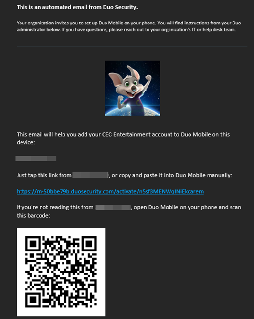 Setting Up the Duo VPN – CEC Entertainment Concepts, LLP